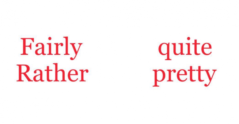گرامر fairly quite rather pretty در انگلیسی - مرکز آموزش حرفه ای آیلتس